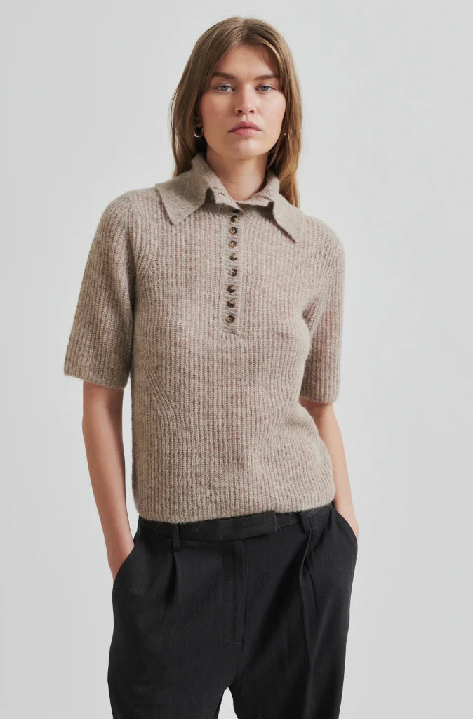 Second Female Leha Knit Collar in Fallen Rock | Wild Paisley