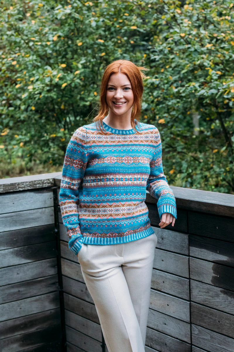 Eribé Kinross Sweater in Topaz and Opal - New Colours – Wild Paisley